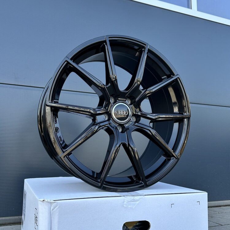 4x 18 Zoll Felgen V1 Wheels V1 schwarz für Audi Q2 Q3 GA 8U 8U1 A8 4E S ...