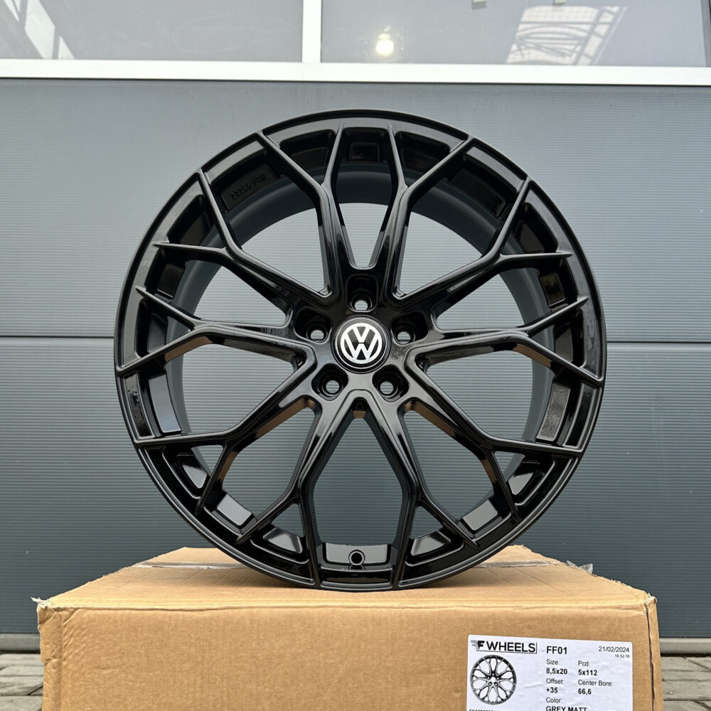 4x 18 Zoll Felgen FF Wheels FF01 schwarz für VW T-ROC TROC T ROC A1 R ...